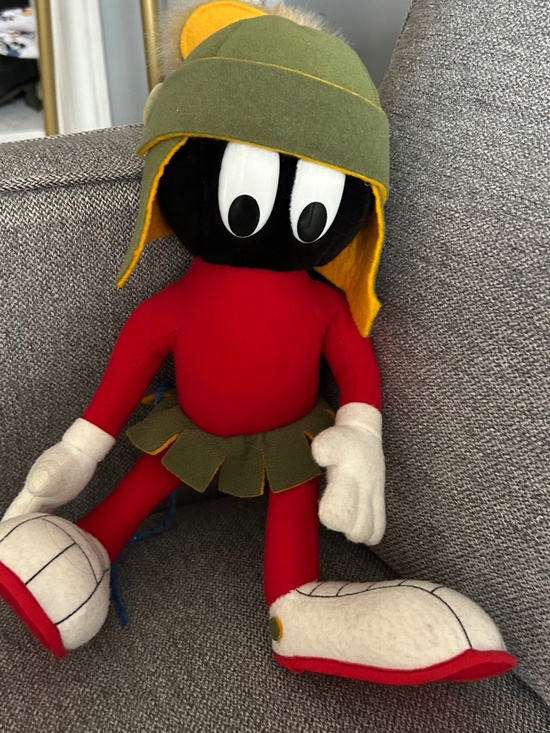 24K | Toys | Vintage 991 Marvin The Martian Plush Doll 12 Looney Tunes ...